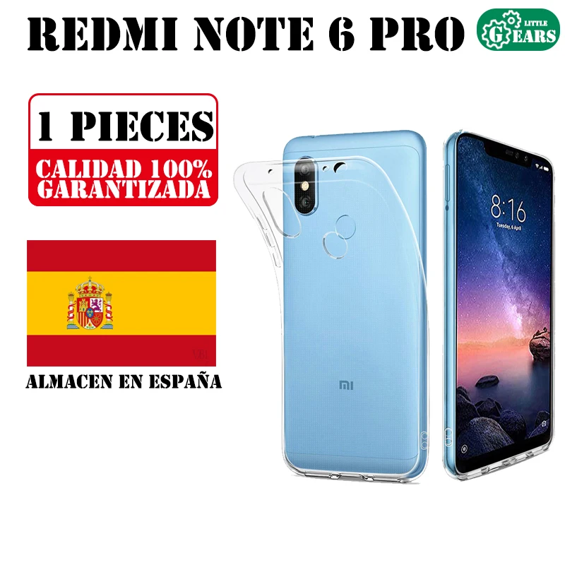 Xiaomi Redmi Note 6 Pro 초박형 투명 실리콘 케이스 충격 방지 및 먼지 방지 보호|전화 범퍼| - AliExpress