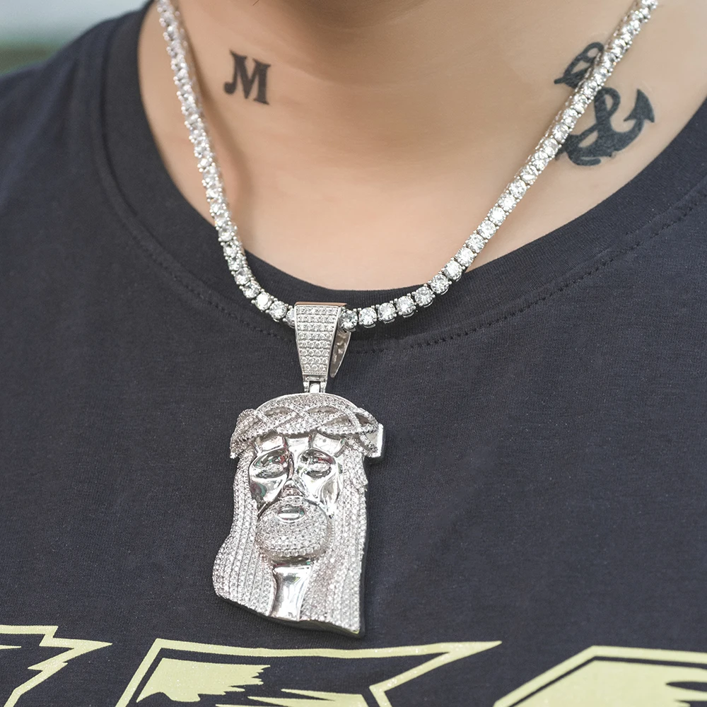 Jesus Piece Chain Silver