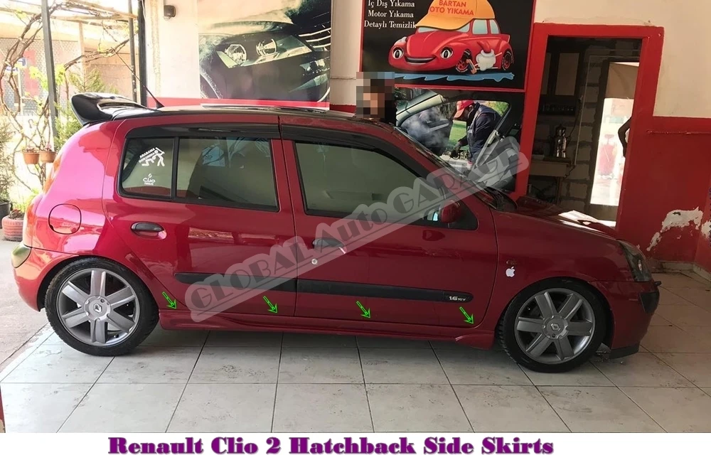 For-Renault-Clio-2-Hatchback-Side-Skirts-Threshold-1998-2005-Sill-Trim ...