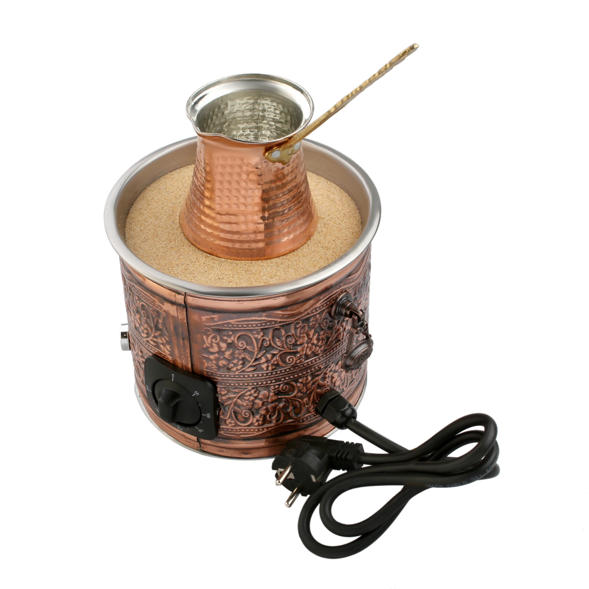 Authentic Turkish Copper Electric Hot Sand Coffee Maker Heater Machine ...