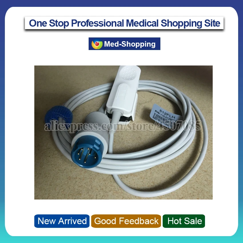 Original-Mindray-IMEC8-IMEC10-IMEC12-512F-integrative-reusable-SpO2-sensor-Adult-Finger-115 ...