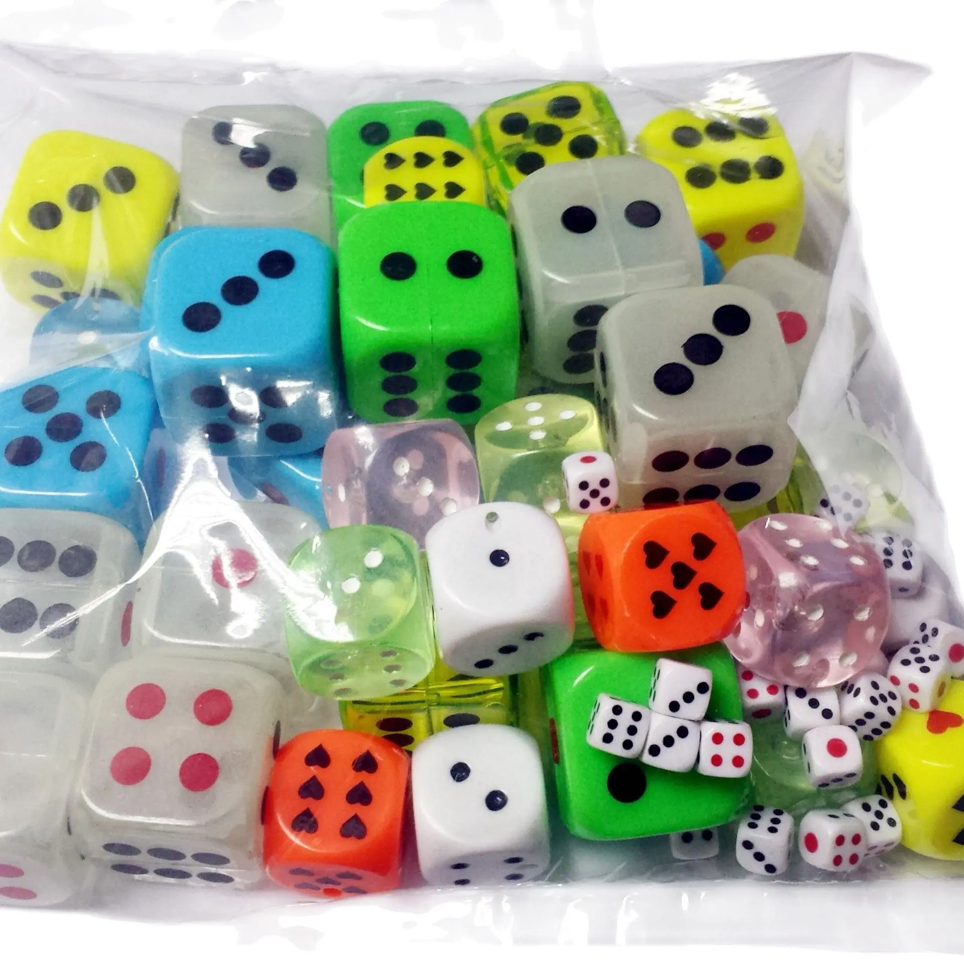 200pc Of Assorted Dice Bag Game New Pinata Wholesale Super Mega Value ...