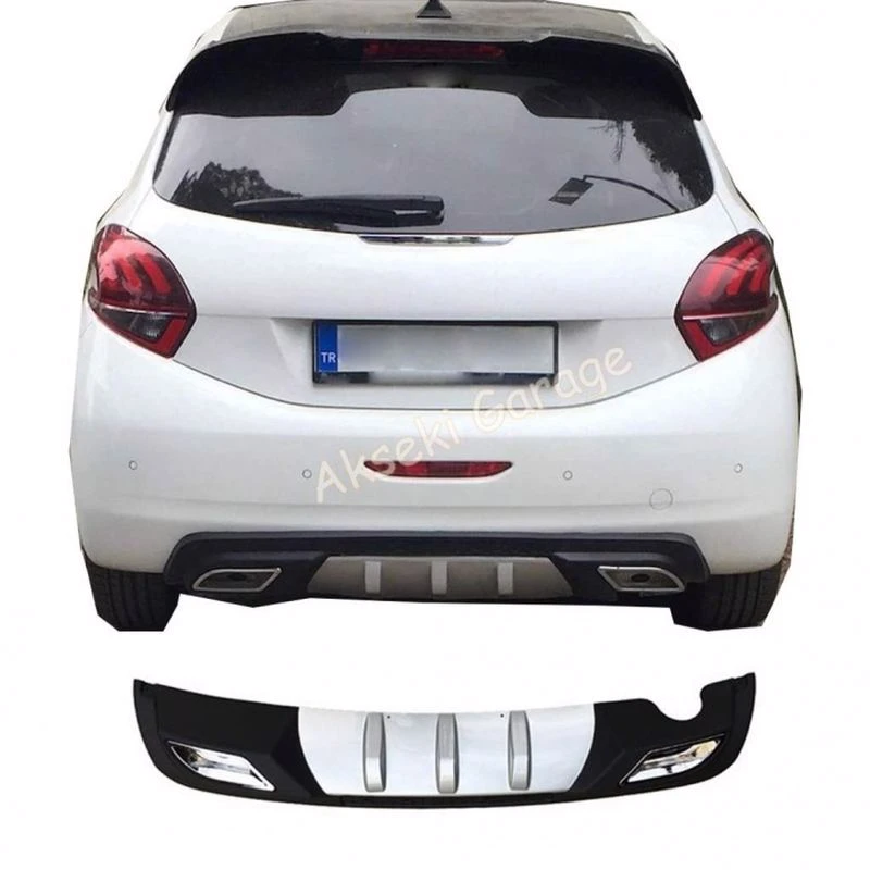 For Peugeot 208 Diffuser universal spoiler stylish flap auto styling ...