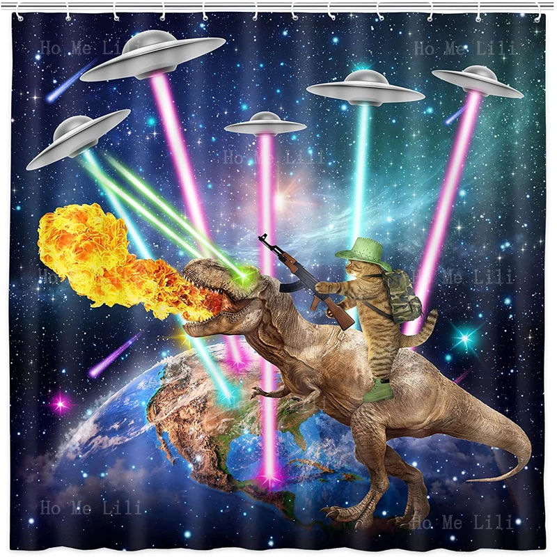 Shark Riding A Dinosaur