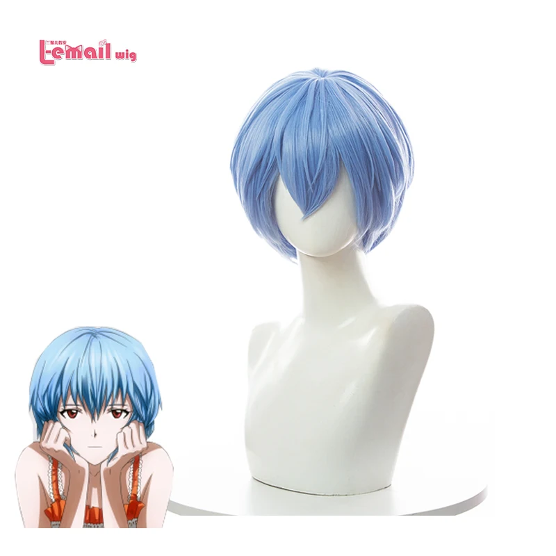 L-email-wig-Synthetic-Hair-Ayanami-Rei-Cosplay-Wigs-30cm-Short-Blue ...