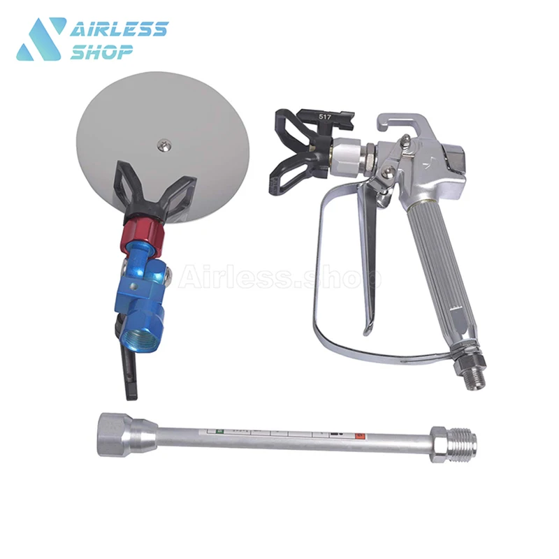 Airless-Spray-Gun-with-Spray-Guide-Accessory-Tool-and-Extension-Pole ...