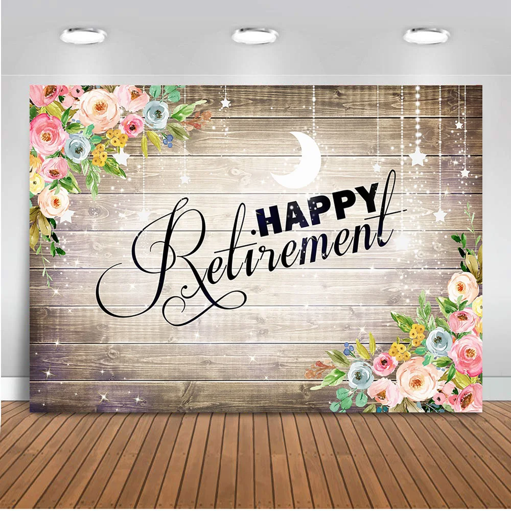 Retirement Photo Booth Photography Backdrop,Happy Retirement Banner ...