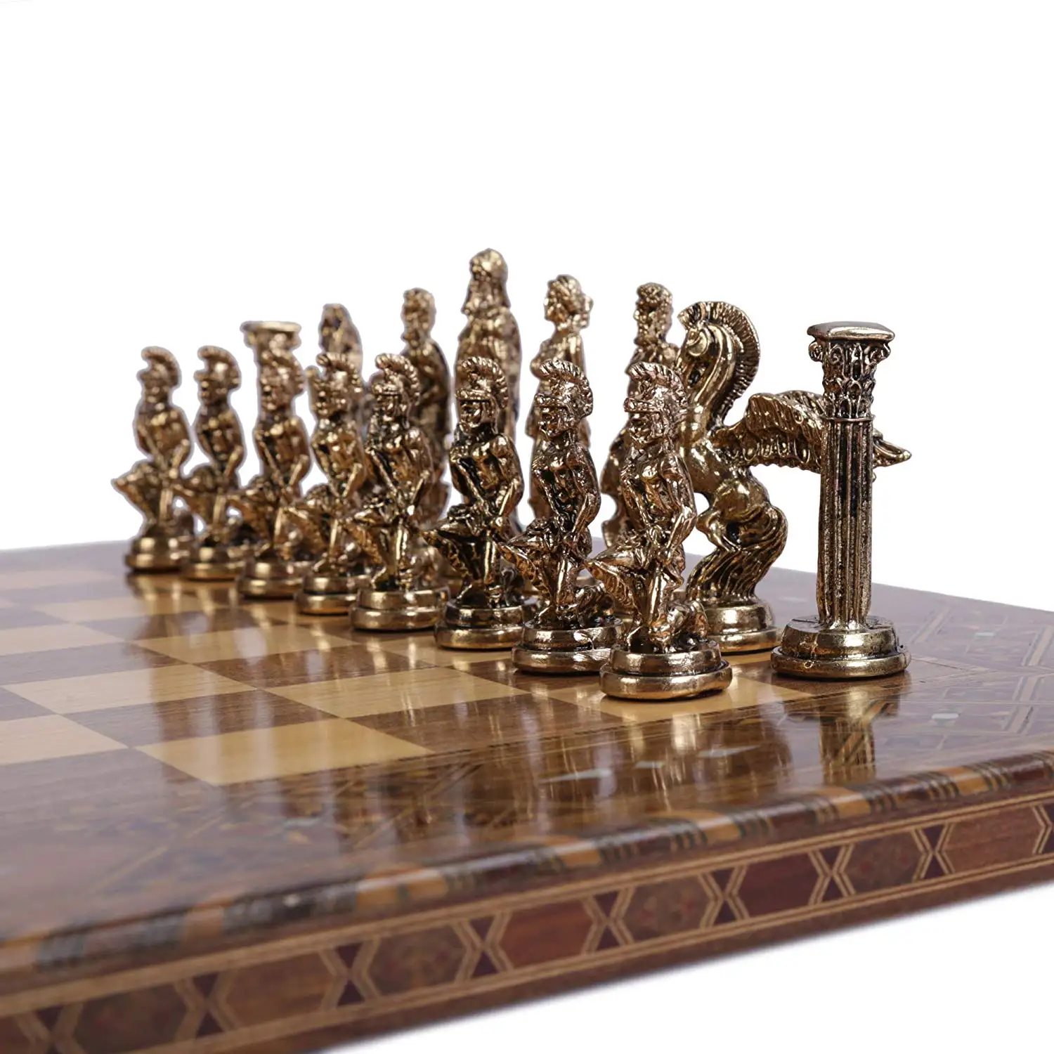 Games & Puzzles Toys & Games Medium Mythologic Pegasus Metal Chess Set ...