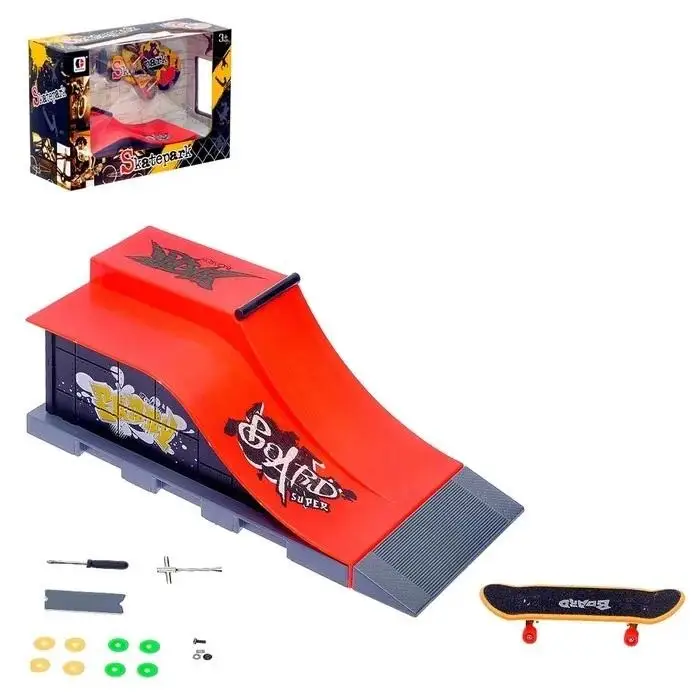 Set Of Extreme "fingboard With Springboard-skate Park", Donbful (in ...