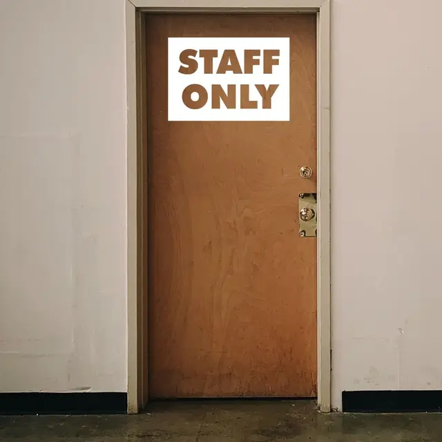 Staff Only Door