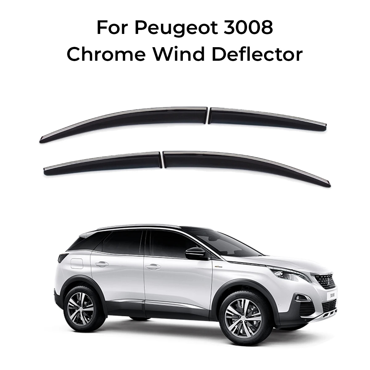 Car Window Accessories for Peugeot 3008 2017 2018 2019 2020 Chrome ...