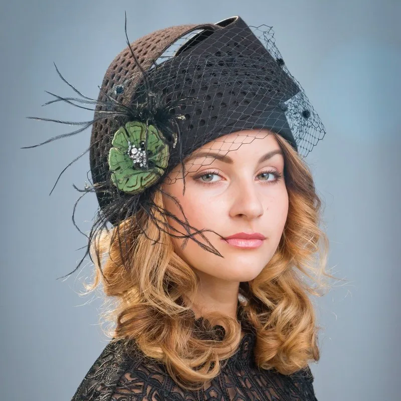 Берет фетровый... женский "Веста" (овечья шерсть 100%) с ...