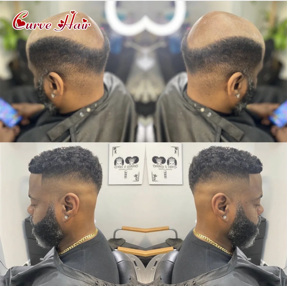 Afro Toupee For African American Human Hairpiece 4mm 6mm 8mm 10mm Afro ...