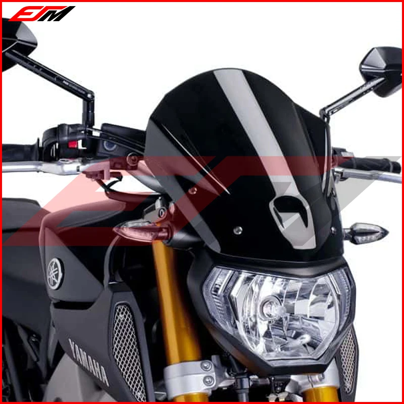 Windscreen For YAMAHA MT-09 FZ-09 2013 2014 2015 2016 Windshield Pare ...