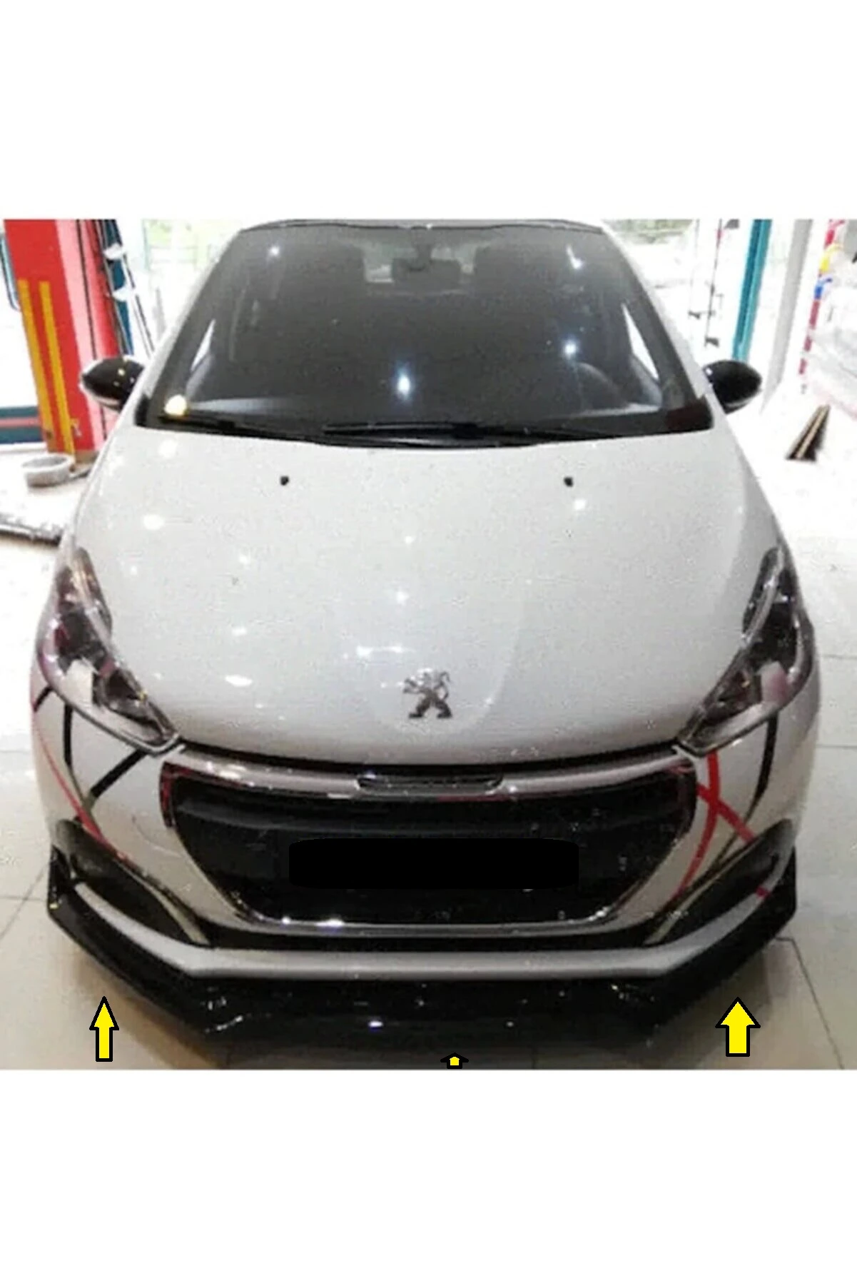 Front Bumper Attachment Lip For Peugeot 208 Models 2012-2020-auto ...