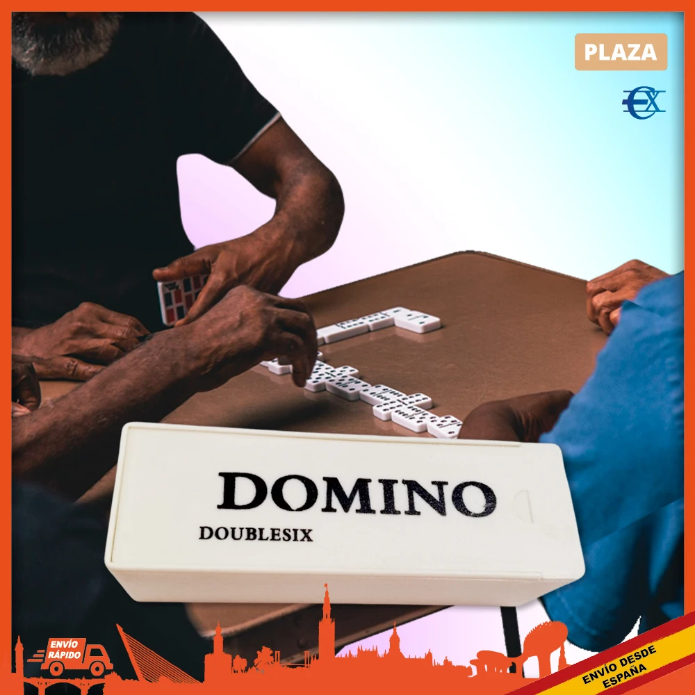EUROXANTY-Domino-28-chips-Classic-table-game-Family-fun-with-the-usual ...