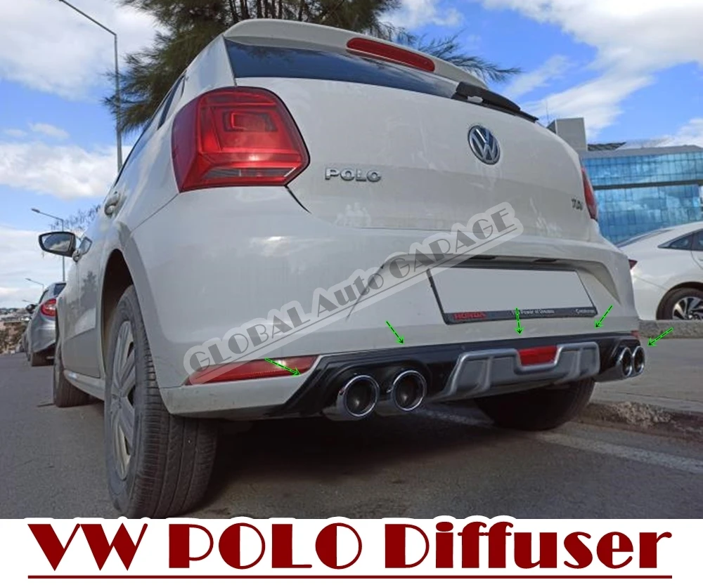 For-Volkswagen-Polo-Diffuser-2009-2010-2011-2012-2013-2014-2015-2016 ...