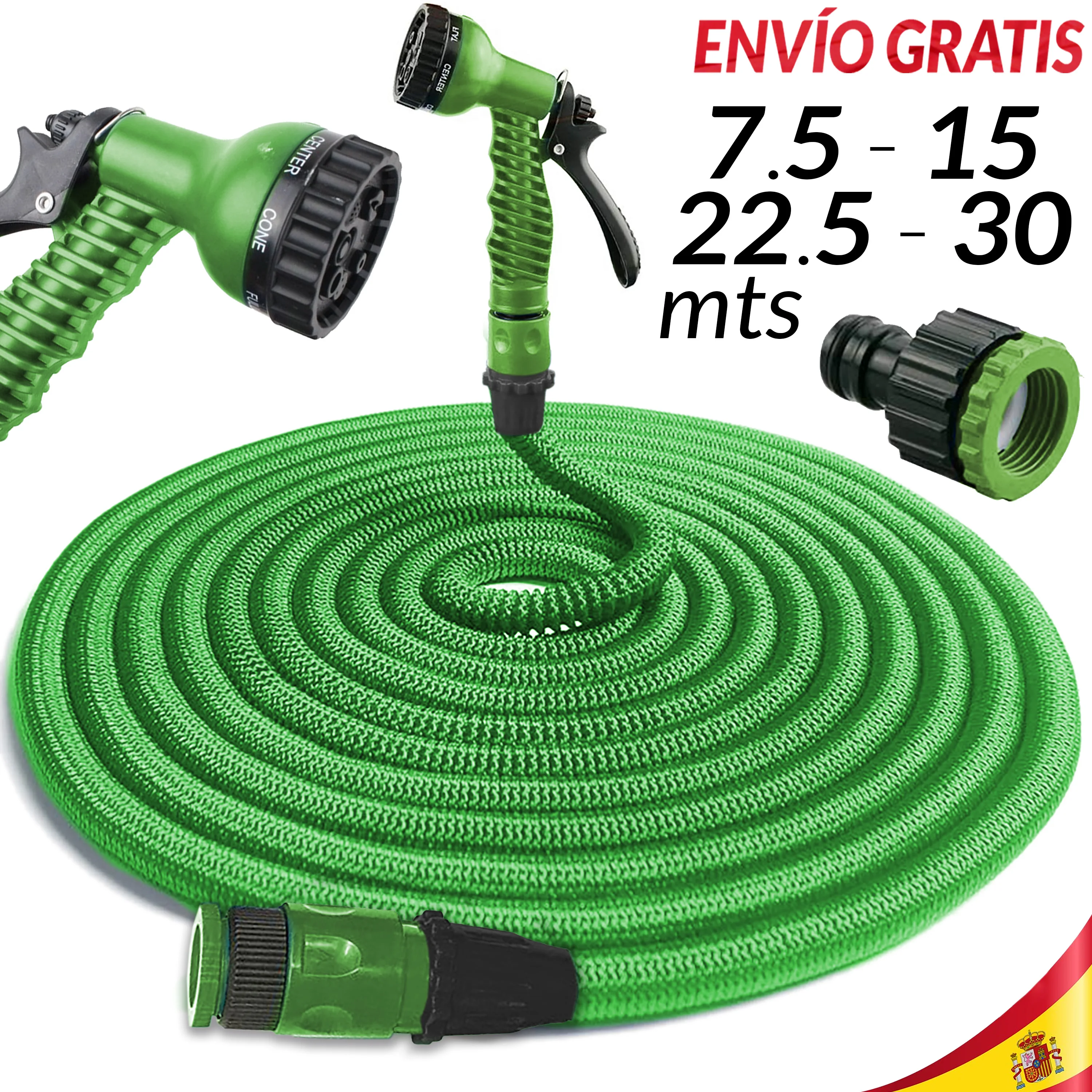 Extensible and Flexible hose with 9 modes of 7.5 15 22.5 30 meters for ...