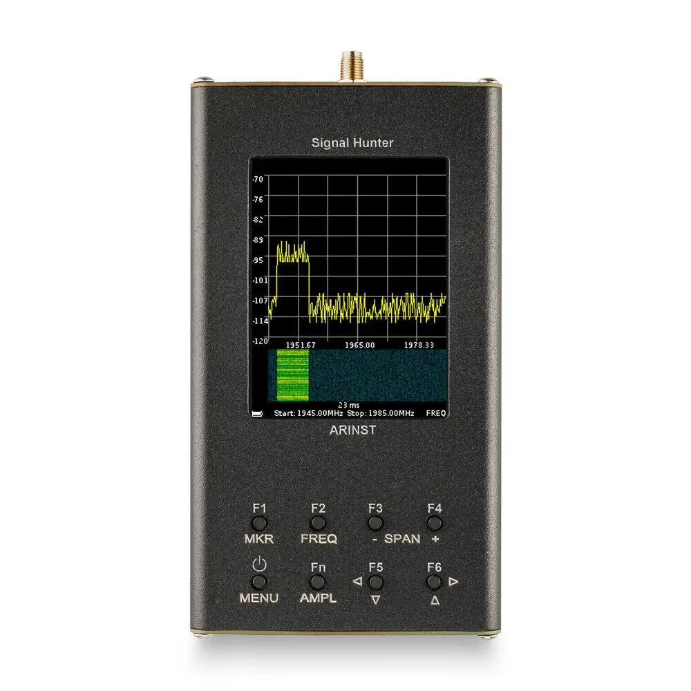 Portable RF spectrum analyzer Arinst SSA R2 Signal Hunter (35 MHz 6200 ...