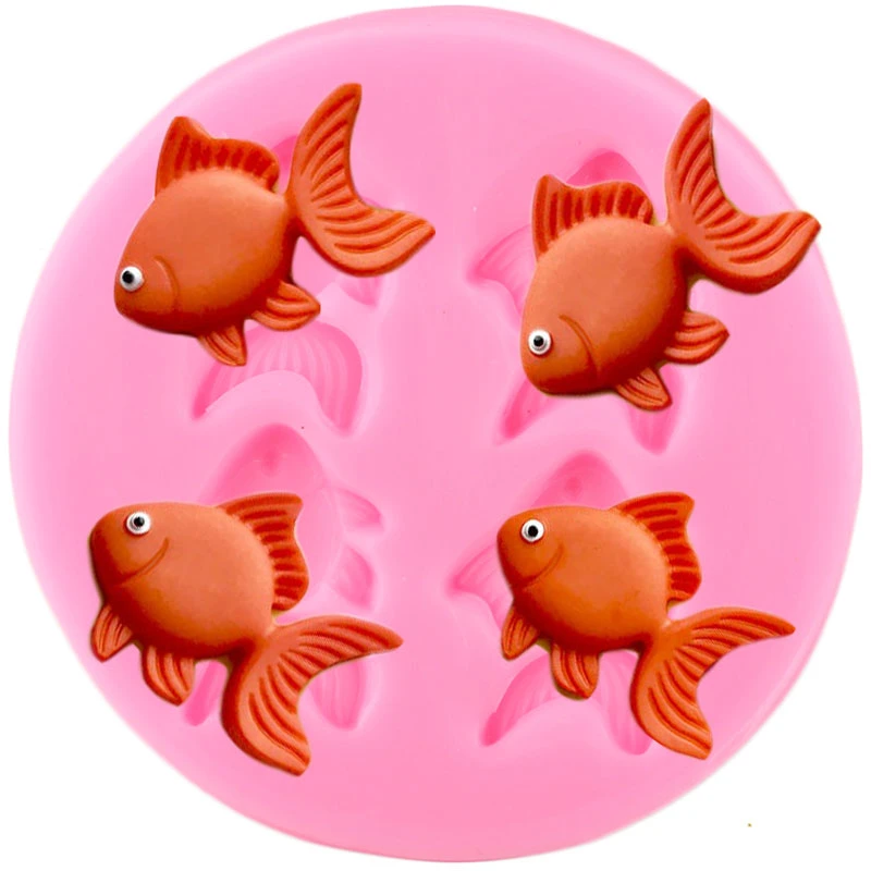 Fish Pond Koi Silicone Mold Candy Clay Chocolate Cookie Baking Mould ...