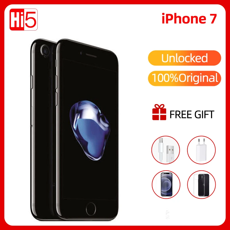 Original desbloqueado apple iphone 7 iphone7 4g lte celular 32/128gb/256gb ios 12.0mp câmera ...
