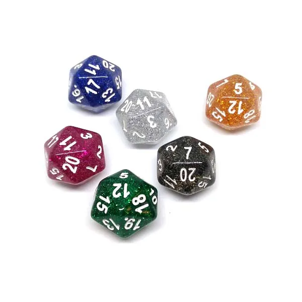 Cube D20 "shine". Free Shipping - Party Games - AliExpress