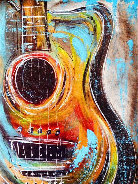 Abstract Paintings Of Rock Music