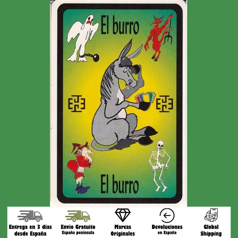 Naipes Comas, El Burro, Juego de 16 cartas, Baraja para jugar al ...