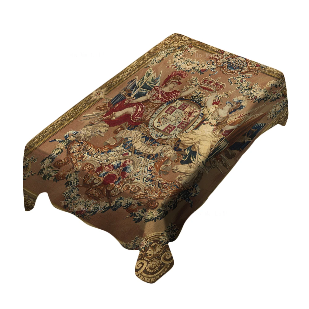 Medieval Decor Tablecloth | Success Figure Tablecloth | Medieval Coat ...