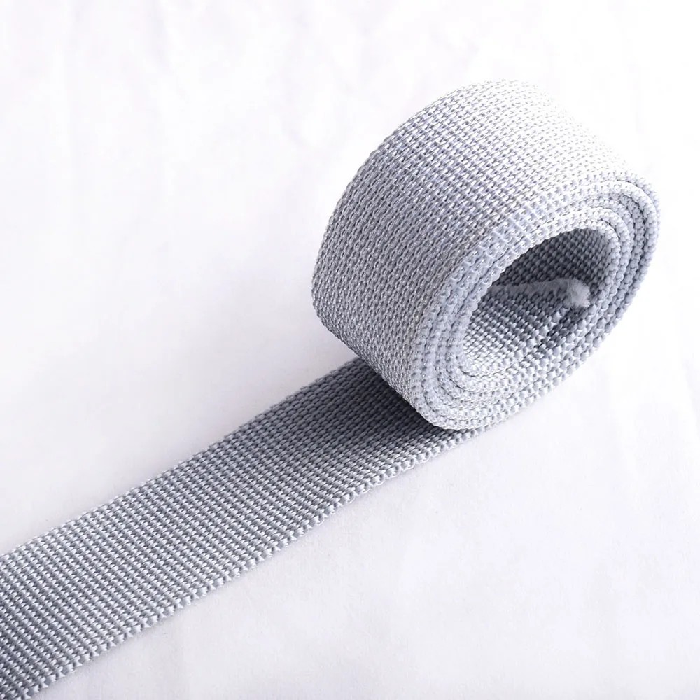 Visual Arts Collage Silver Thread Webbing Fabric Ribbon Belt Bag Ribbon ...