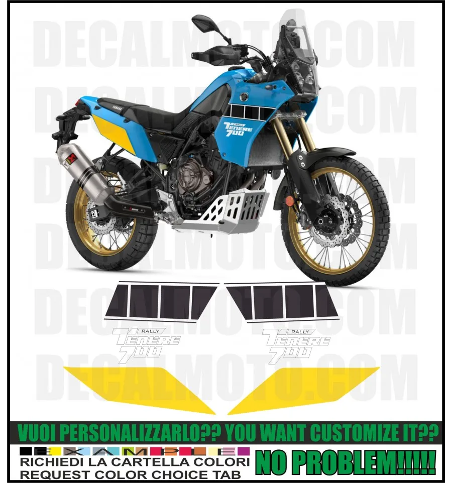 TENERE 700 T7 RALLY EDITION 2020 TRIBUTE STICKERS ADESIVI DECAL SET KIT