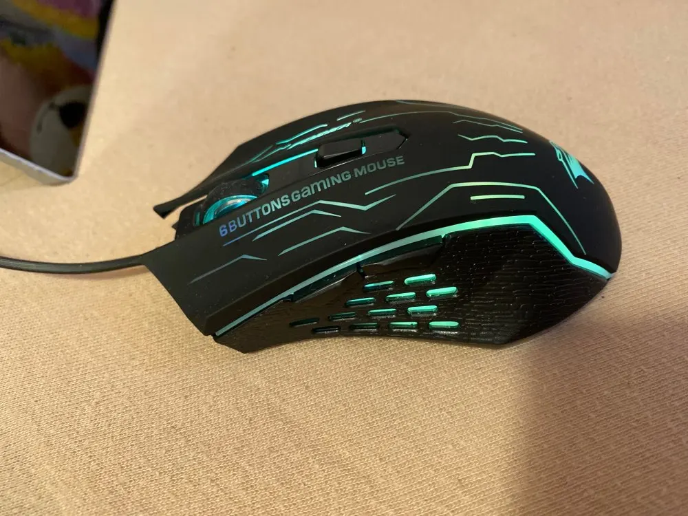 Silent Wired Optical Gaming Mouse | Gamer Fuss