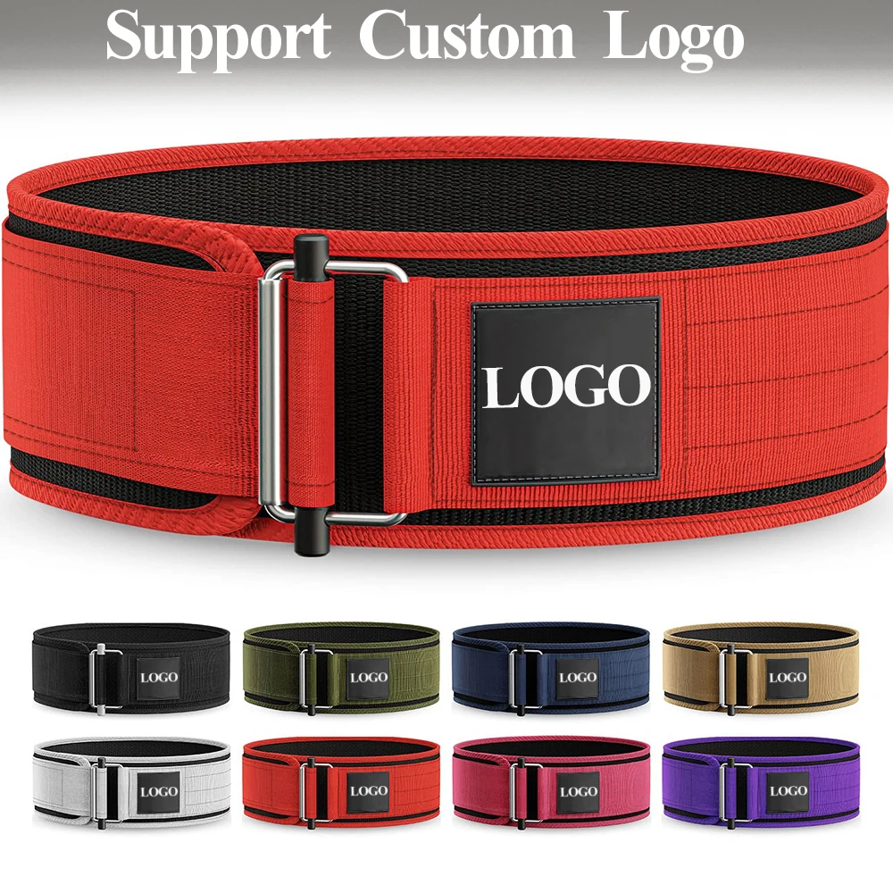Quick-Locking-Weightlifting-Belt-Adjustable-Nylon-Gym-Workout-Belts-for ...