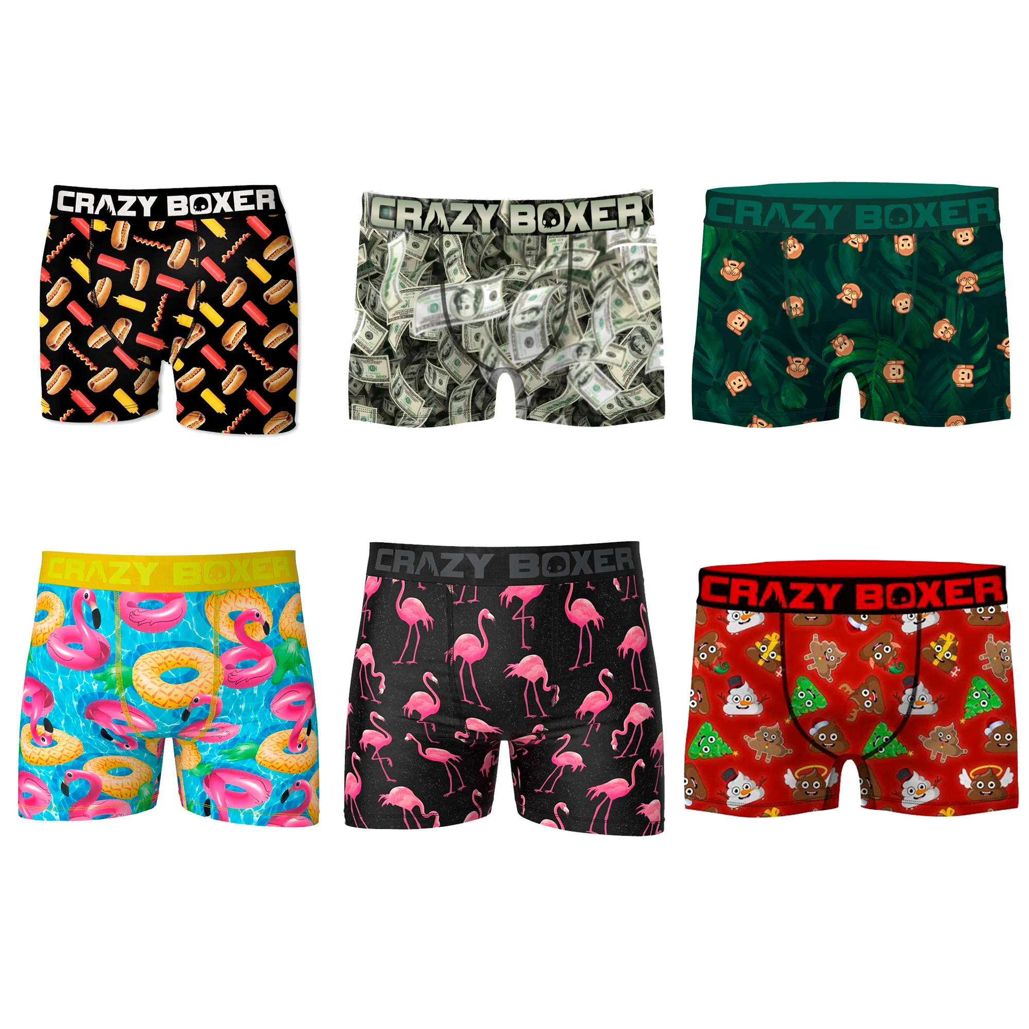 Crazy-Boxer-Pack-6-calzoncillo-estampados-en-varios-colores-para-hombre ...