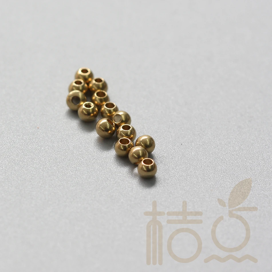 100 Pieces RAW Brass Ball Spacer 3mm (1695C P 277)|Jewelry Findings ...