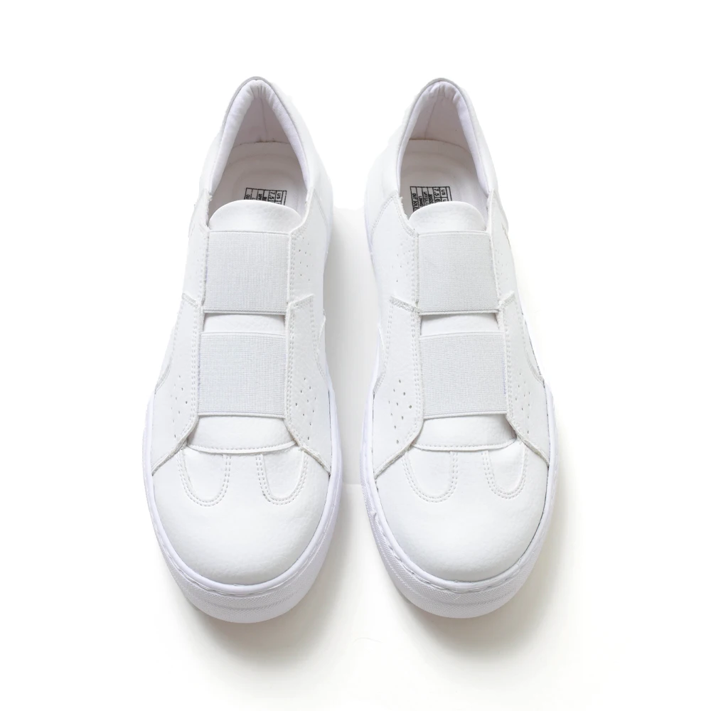 Chekich Men's & Women's Shoes White Color Non Leather Elastic Band ...