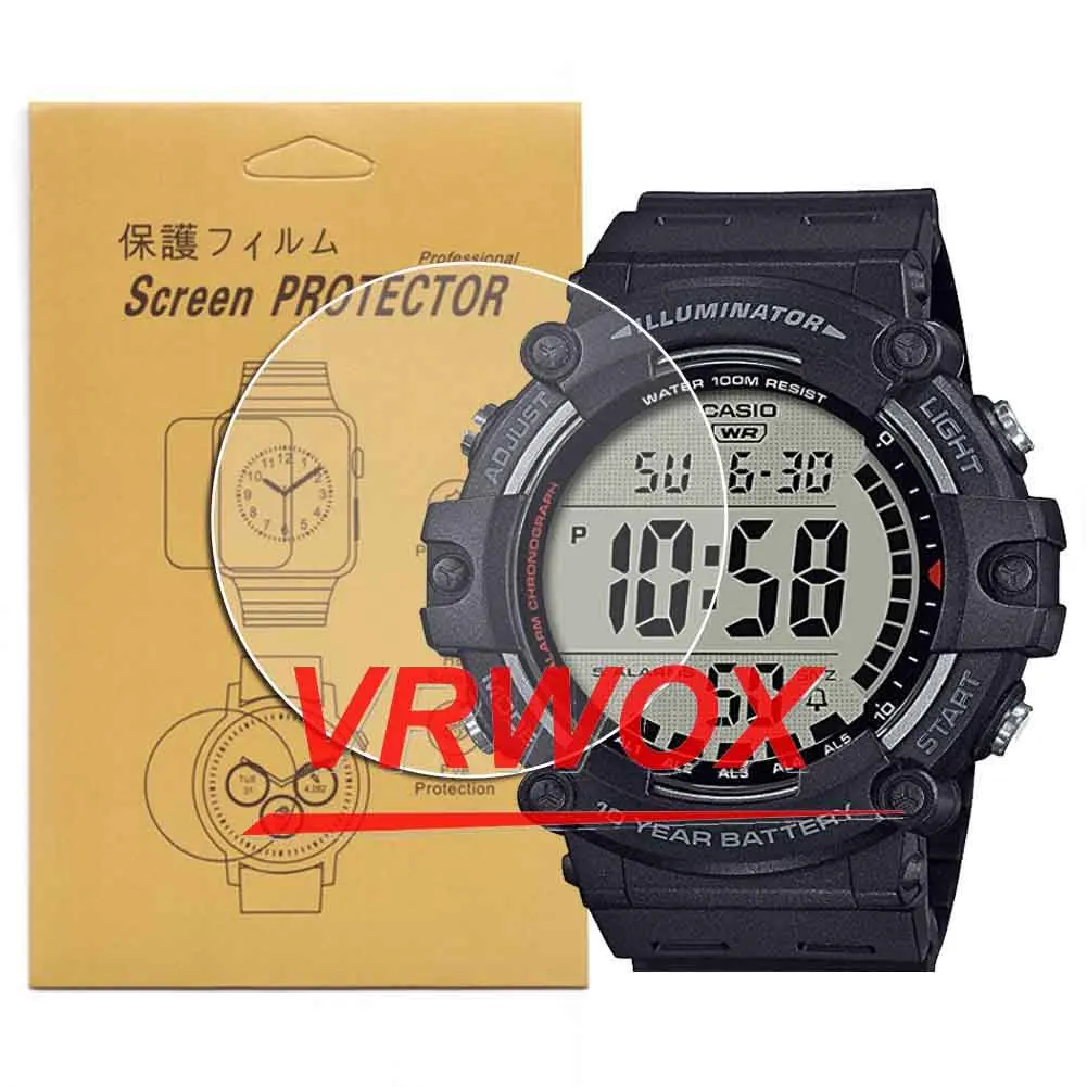 3pcs Screen Protector For Casio Ae-1500 Gpr-b1000 Gbd-h1000 Gbd-100 Ae ...