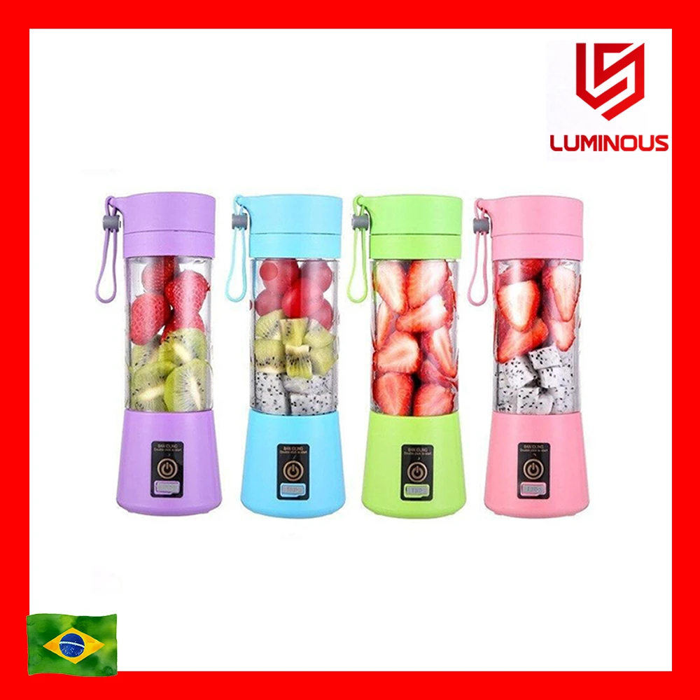 Mini Liquidificador Portátil 6 laminas Shake Take Juice Cup ...
