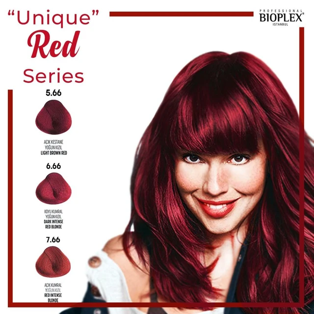 Dark Red Hair Color Chart