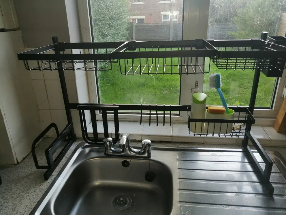 Stainless Steel Dish Rack Kitchen Organizer - Life Changing Products