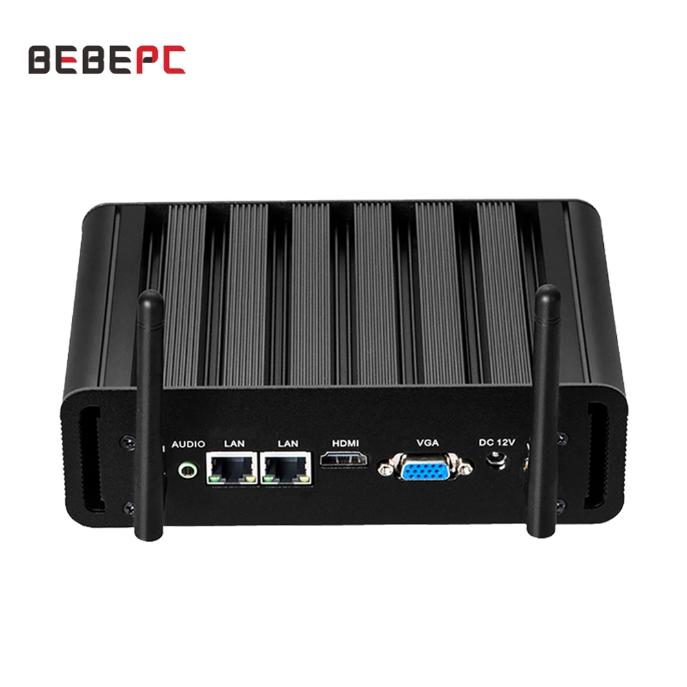 Bebepc Industrial Mini Pc Fanless Intel Core I5 5200u I7 4500u 2*com Rs232 Mini Computer Desktop ...