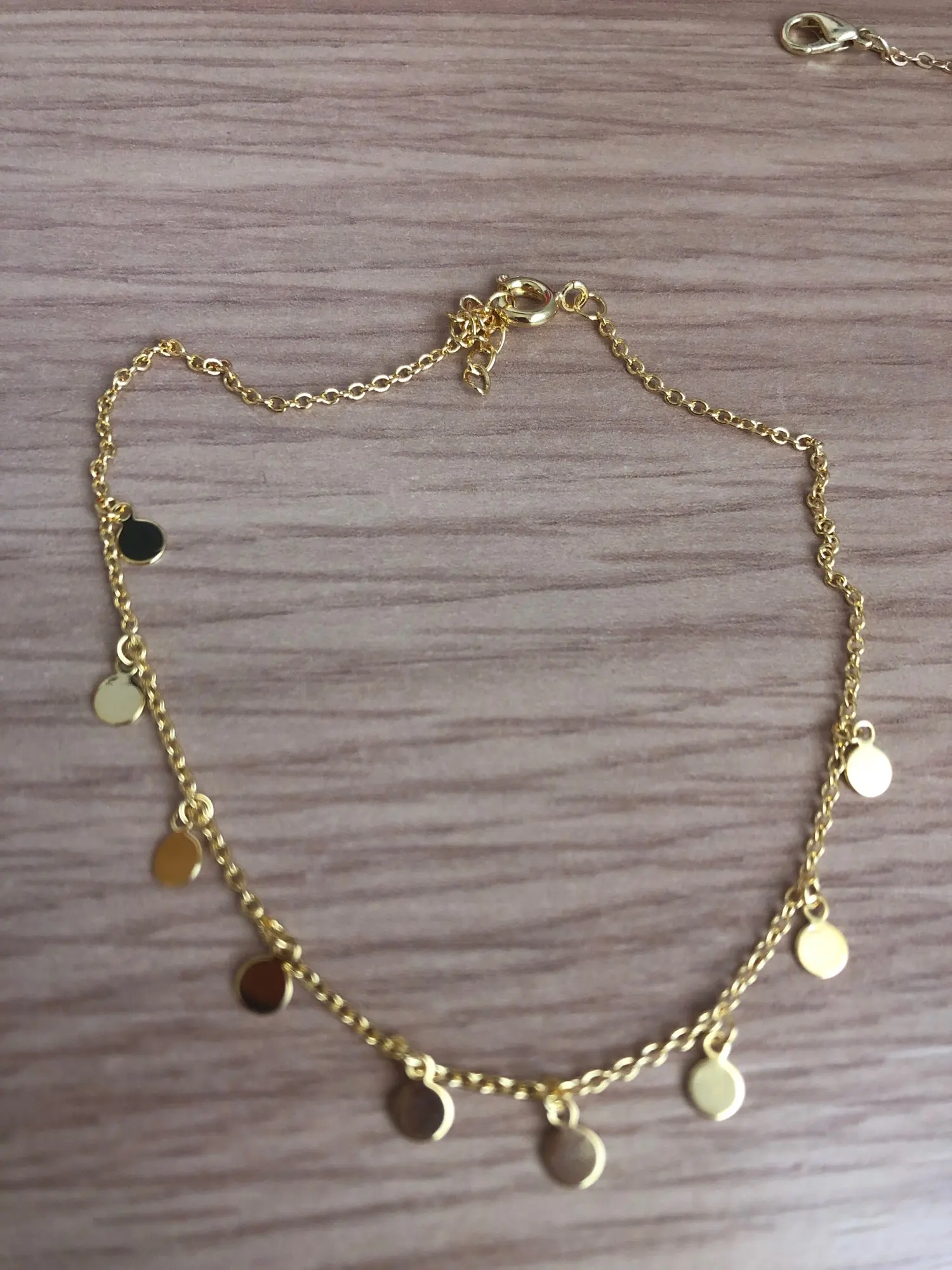 Dainty & Minimalist Dangling Coins Anklet | Dagiba Jewelry