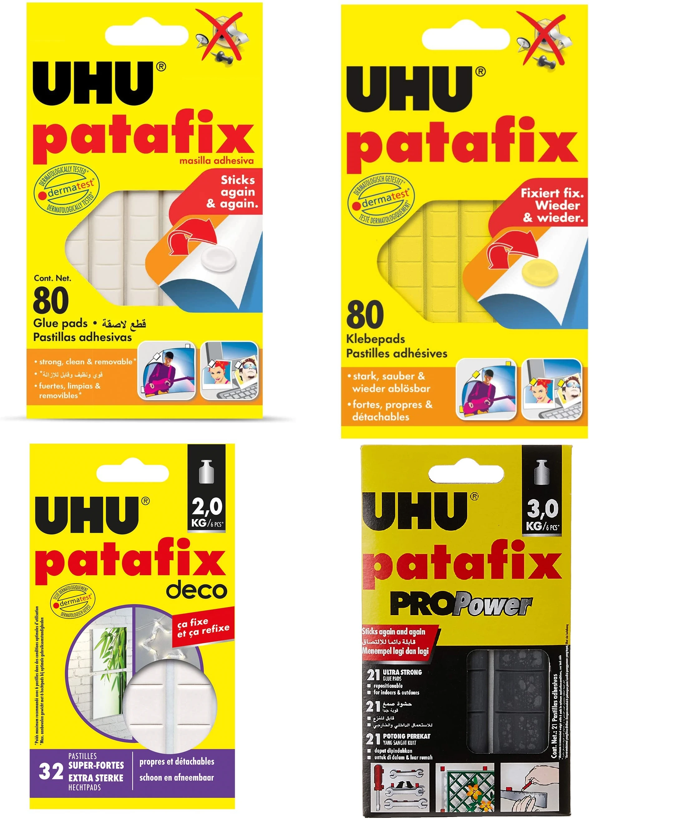 Uhu Patafix Sticks | Uhu Adhesive Tape | Pro Adhesive Pad | Xps Adhesive | Glue Pads - Glue ...