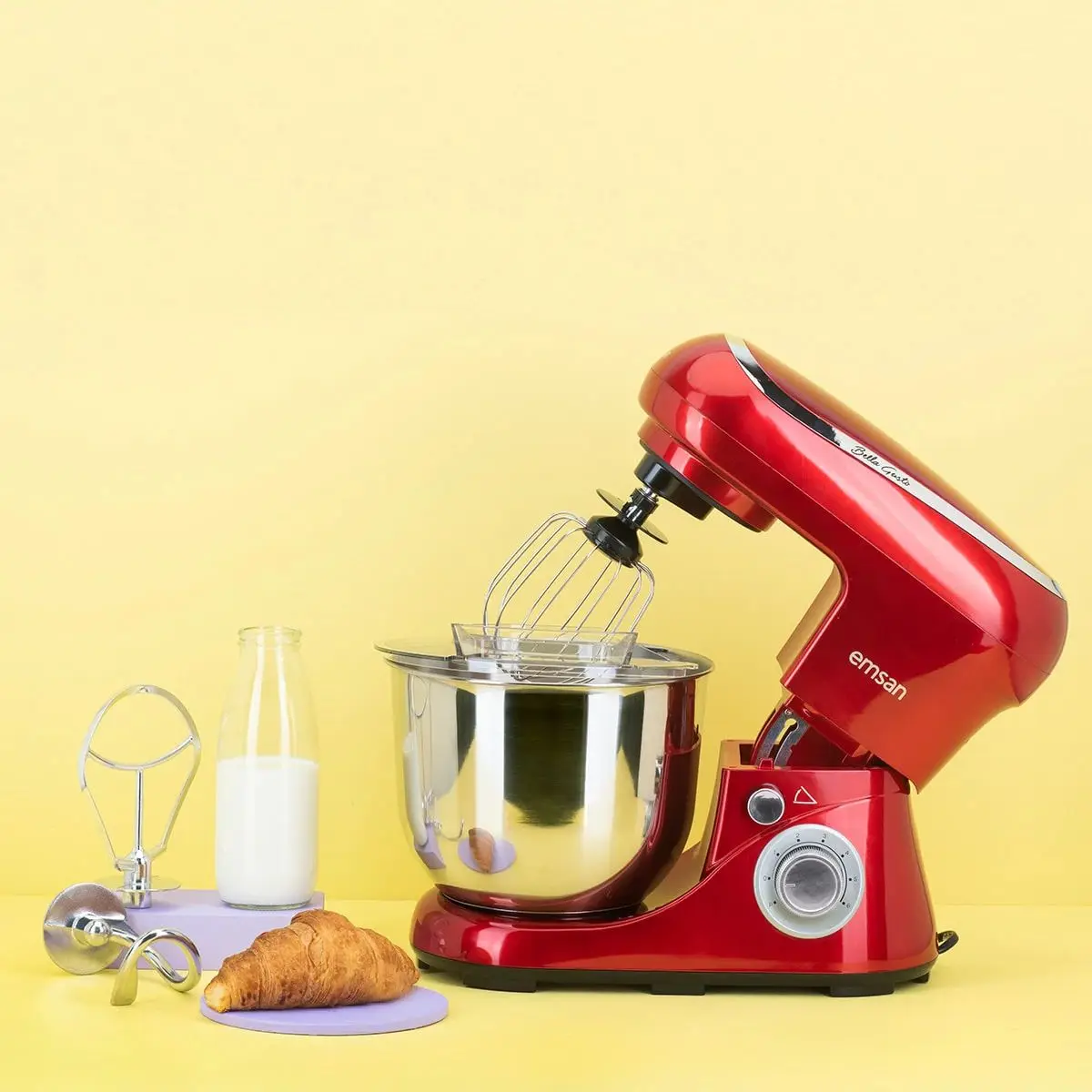 Red Stand Mixer 1300W Kitchen Chef Dough Maker Bread Mixer Design Home ...