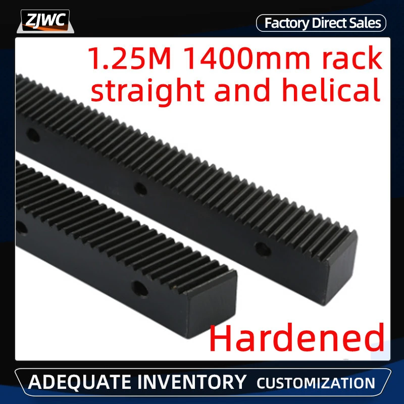 1pc 1.25 Mod Right Helical Rack Or Straight Rack 1400mm Hardened Gear ...