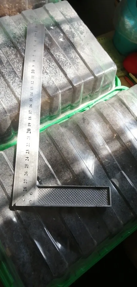 SLATIOM Stainless Steel 90 Degree Angle Ruler Metal Straight Ruler ...