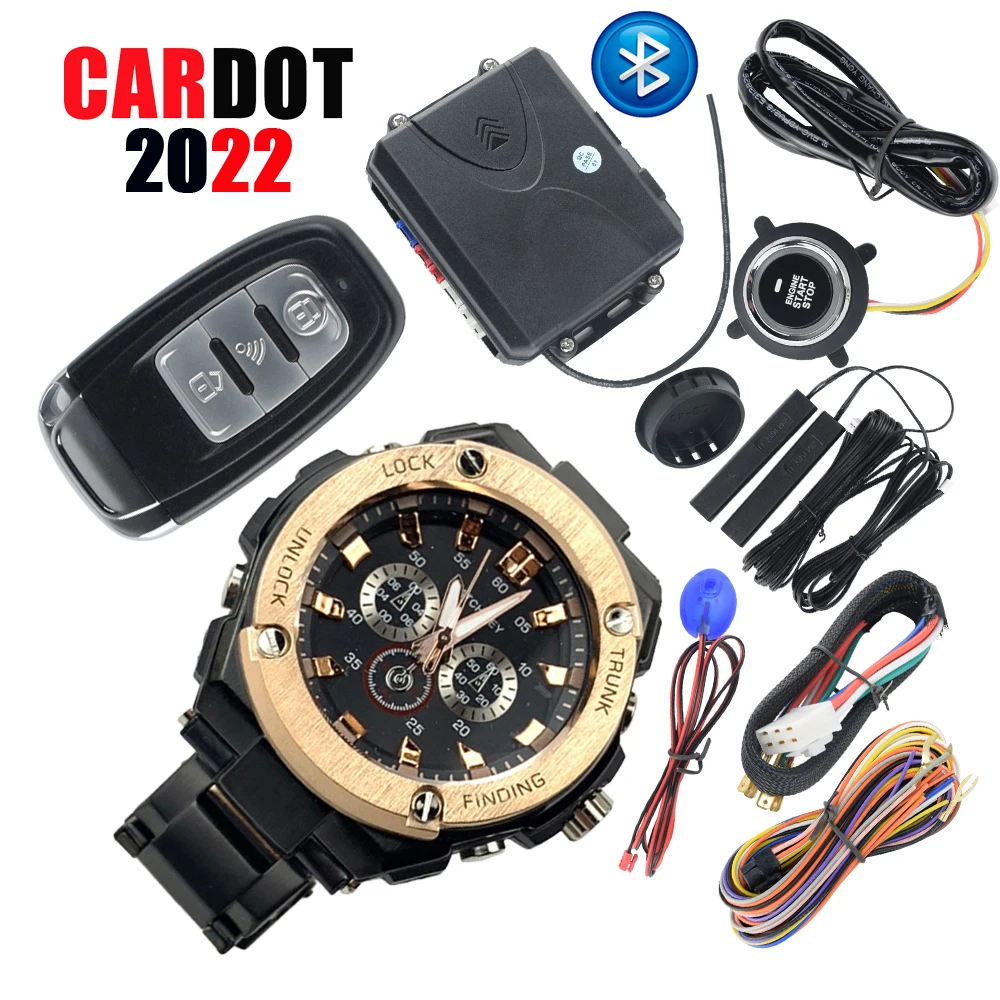 Cardot Watch Smart Key Start Stop Engine Remote Starter PKE Lock Unlock ...