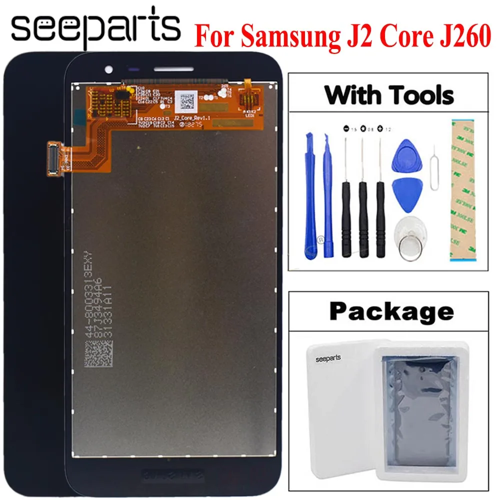 Pantalla LCD para Samsung Galaxy J2 Core, montaje de digitalizador con ...