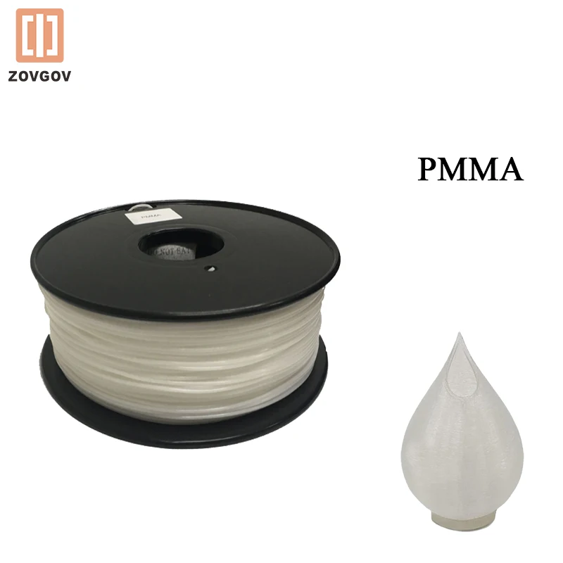 PMMA Filament Acrylic ZOVGOV 3d Printer 1KG Printing High, 52% OFF