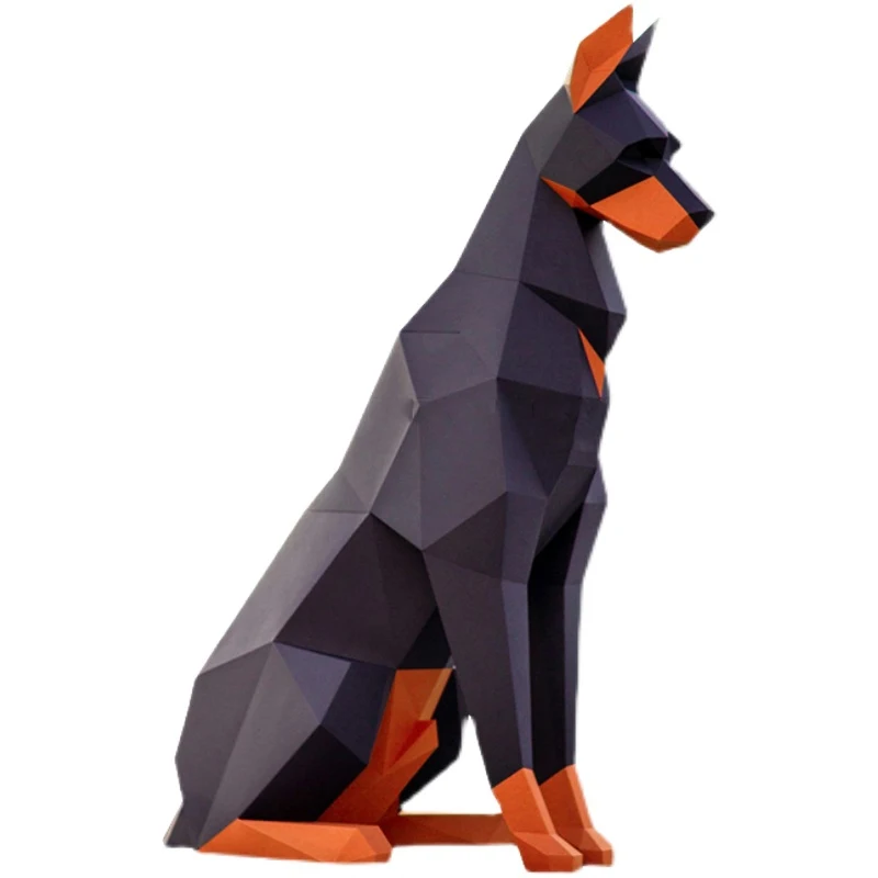 100cm-Doberman-Papercraft-dog-Model-Paper-Model-Toy-Papercraft-Puzzles ...